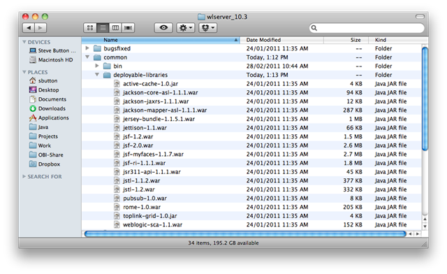 The Buttso Blathers: JSF with Managed Beans and Dependency Injection and WebLogic Server